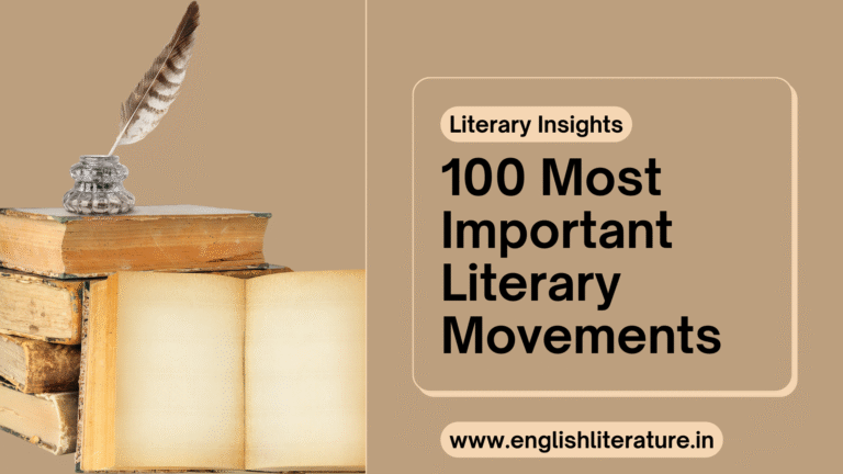 100 Most Important Literary Movements in English History ...