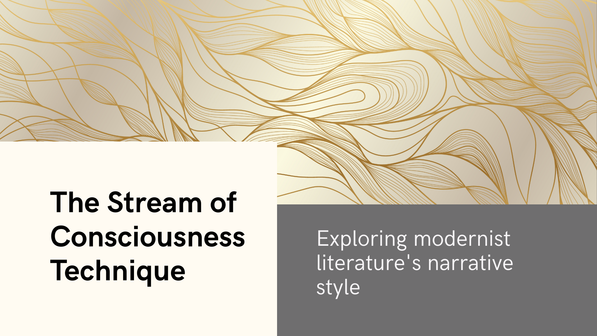 The Stream of Consciousness Technique in Modernist Literature ...